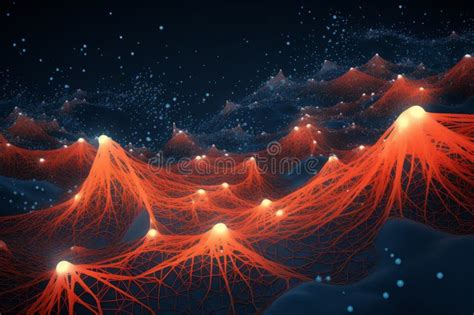 Flow Data Network Generate Ai Stock Illustration Illustration Of