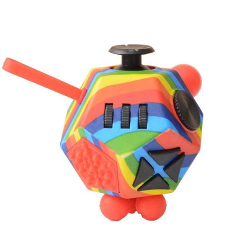 Colorful 10 Sides Fidget Cube Popping Fidgets