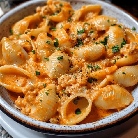 Creamy Red Pepper Shells Succulent Recipes