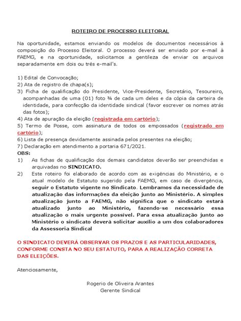 Modelo De Processo Eleitoral Pdf Eleições Votação