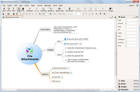 Attach Files To Nodes In A Mind Mapconcept Map