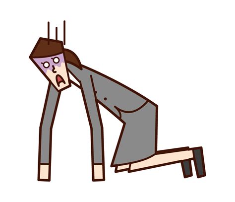 좌절하고 충격적인 사람들 여성의 그림 무료 일러스트 소재집 Kukukeke