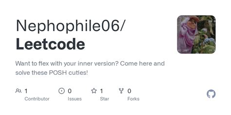 Github Nephophile06leetcode Want To Flex With Your Inner Version Come Here And Solve These