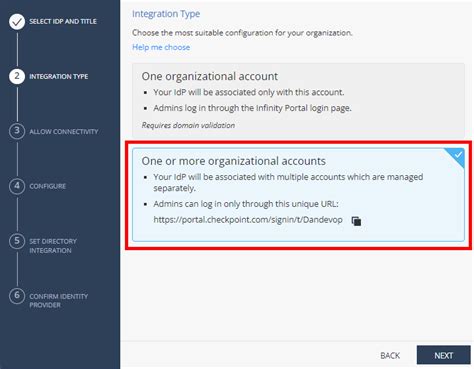 How To Configure The Integration Type For An Identity Provider