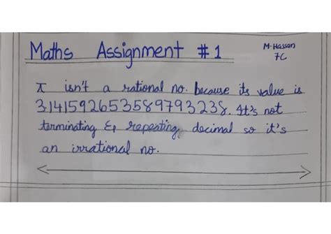 Maths Online Assignment 1 By M Hassan 7c Pdf