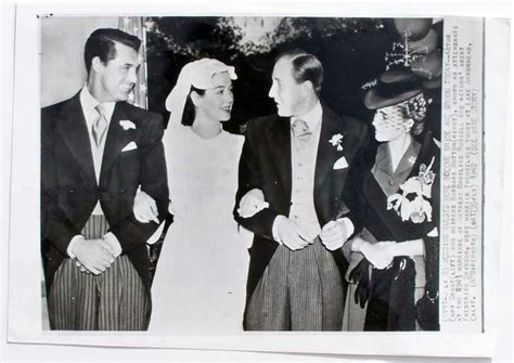 Barbara Hutton With Cary Grant On Rosalind Russells Wedding Day Marie