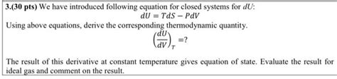 solved 3 30 pts we have introduced following equation for