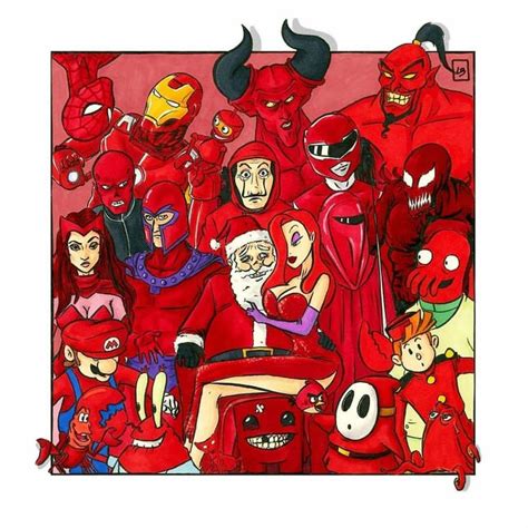 Famosos Personagens Vermelhos