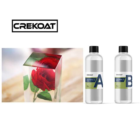 Yellow Resistant 2 Part Epoxy Resin Kit Liquid Glass Casting Clear