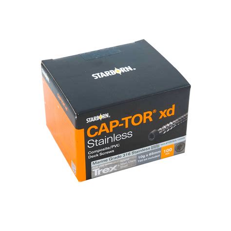 Cap Tor® Xd Headcote 316 Decking Screws 10g X 70mm Island Mist 100pcs