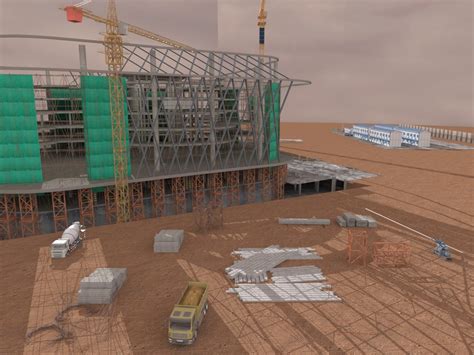 D Construction Scene TurboSquid
