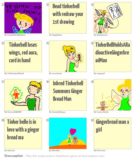 Dead Tinkerbell With Redraw Your 1st Drawing Drawception