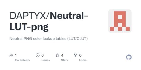 Github Daptyx Neutral Lut Png Neutral Png Color Lookup Tables Lut Clut