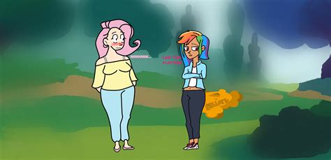 Mlp Fluttershy And Rainbow Dash Human