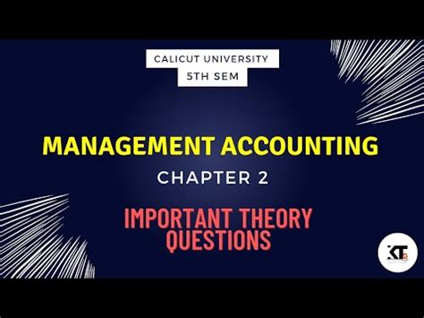 Calicut University 3rd Sem Accounting For Management 2nd Chapter