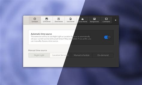 Night Theme Switcher GNOME Shell Extensions