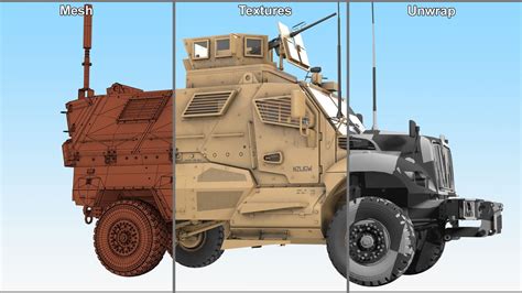 Maxxpro Armored Fighting Vehicle Rigged For Maya 3d Model 199 Ma Free3d