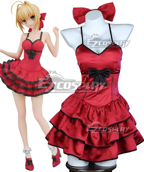 Flare Fateextra Ccc Saber Crimson Christmas Cosplay Costume