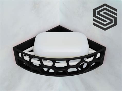 Designer Voronoi Soap Dish Corner Edition By Universalmaker