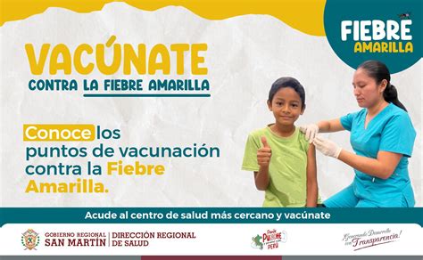Cronograma De Vacunación Contra La Fiebre Amarilla En San Martín