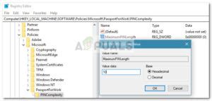 Configure Minimum And Maximum PIN Length In Windows Guide