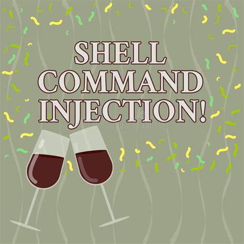 Escrita Conceptual Da Mão Que Mostra Shell Comanalysisd Injection Texto