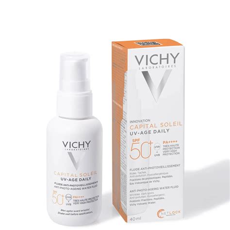 Vichy Capital Soleil Uv Age Crema Solar Diaria Spf 50 Con Niacinamida