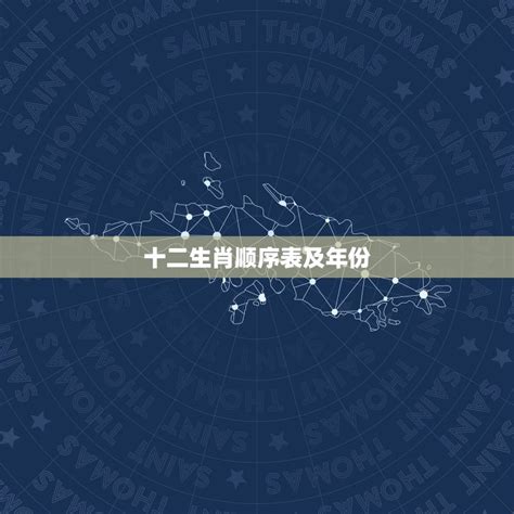 十二生肖顺序表及年份了解中国传统文化