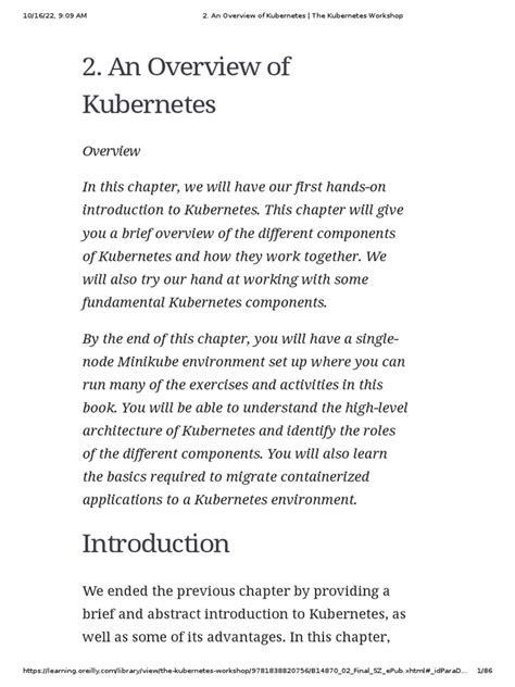 An Overview Of Kubernetes The Kubernetes Workshop Pdf