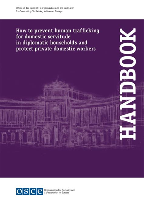 How To Prevent Human Trafficking For Domestic Servitude In Diplomatic