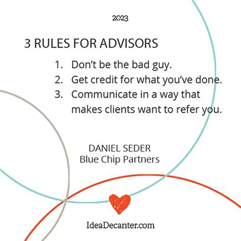 Wise Words From Daniel Seder Cfa Cmt Cfp® Idea Decanter