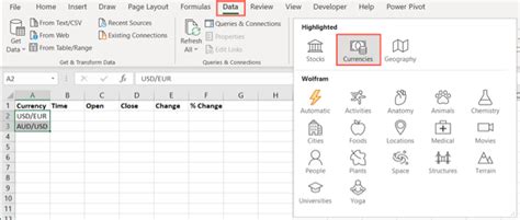 How To Get Currency Exchange Rates In Microsoft Excel