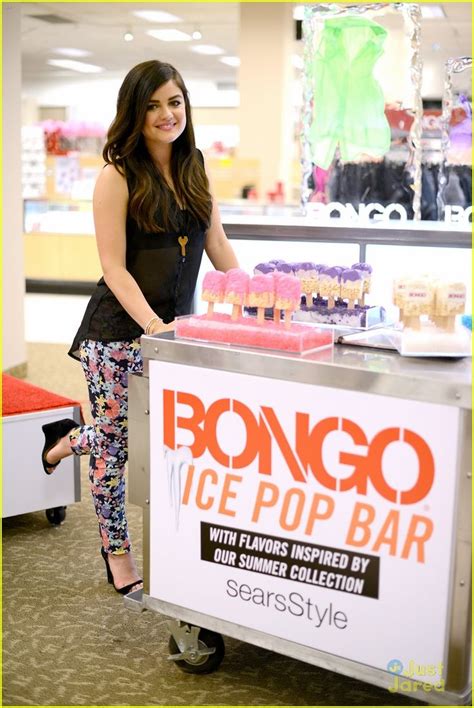 Lucy Hale Bongo Sears 02 Lucy Hale Checks Out The Cool Bongo Displays