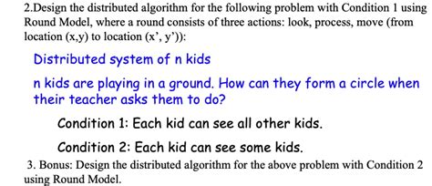 2 design the distributed algorithm for the following