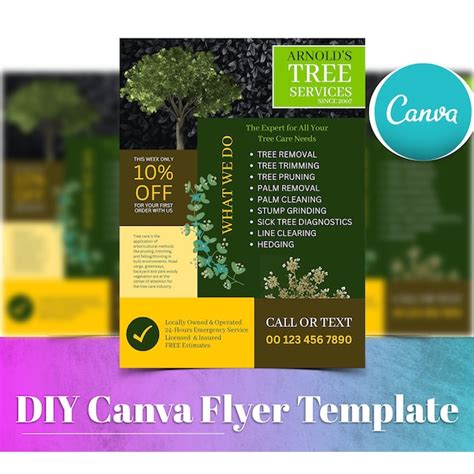 Tree Service Flyer Etsy