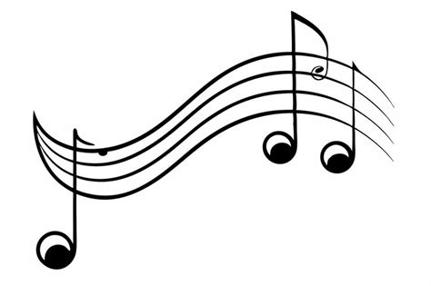 Vector Illustration Of Musical Notes On White Background Stock