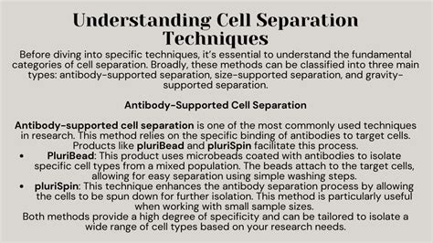 Ppt A Guide To Choosing The Best Cell Separation Technique For Your