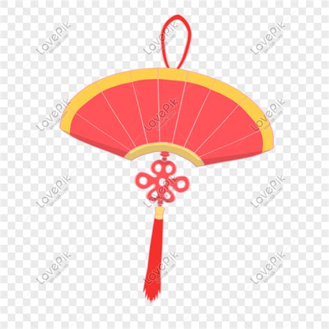 붉은 팬 장식품 Png 일러스트 및 벡터 이미지 무료 다운로드 Lovepik