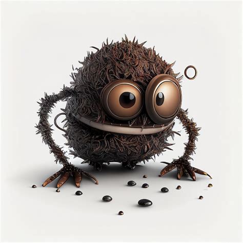 Premium Ai Image Coffee Monster 3d