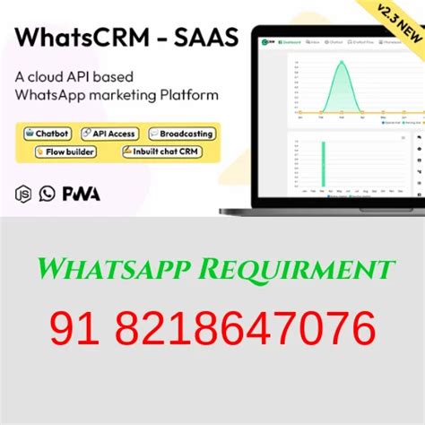 Whatscrm Chatbot Flow Builder Api Access Whatsapp Crm Saas System
