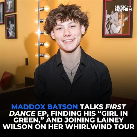 Music Mayhem Maddox Batson Opened Up About His New First Dance Ep