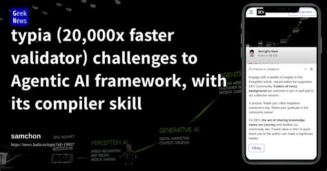 typia 20 000x faster validator challenges to age geeknews