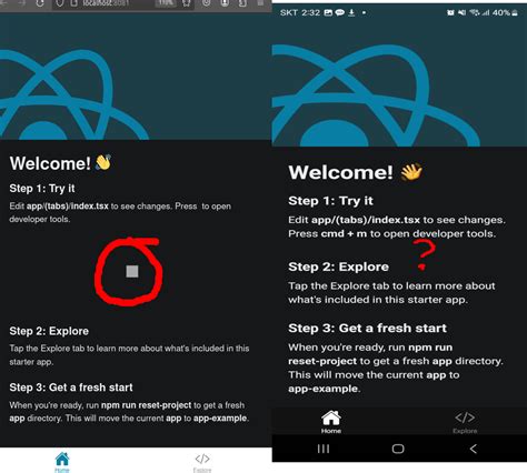 Cant Reproduce React Fiber Example On Expo In Android But Works Fine