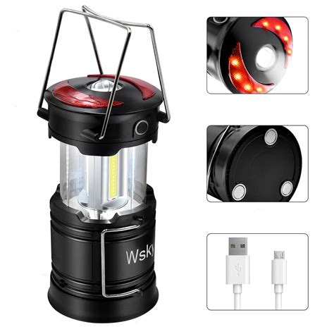 Linterna Recargable Solar Lamparas Recargables Para Acampar Cargador