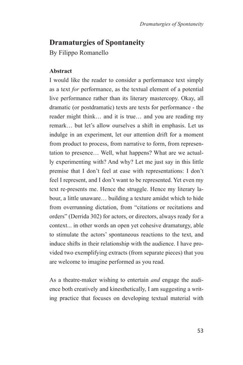 PDF Dramaturgies Of Spontaneity