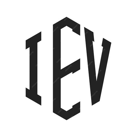 Premium Vector Iev Logo Design Initial Letter Iev Monogram Logo Using Hexagon Shape