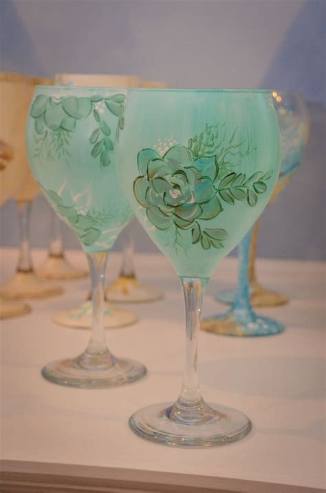 Pin By Ruzanna Carter On Wine Glass Crafts Wine Glass Crafts Hand