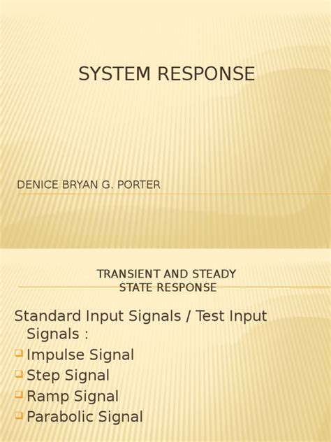 Transient Response Specification Pdf