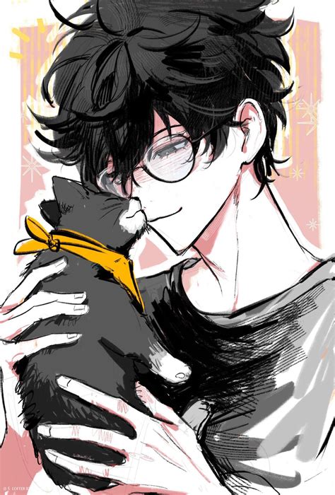 Amamiya Ren Morgana And Morgana Persona And 1 More Drawn By