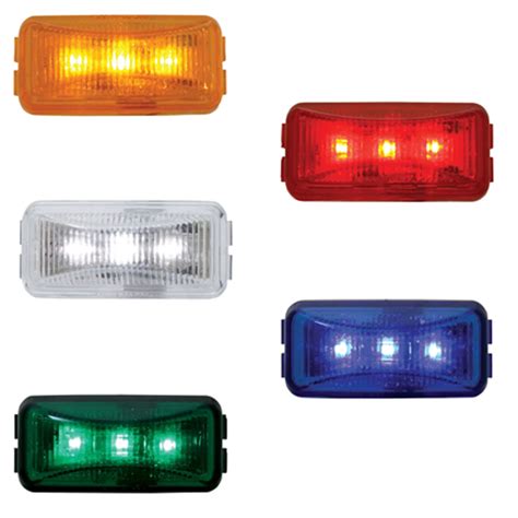 Buy Small Rectangular Led Marker Light Big Rig Chrome Shop